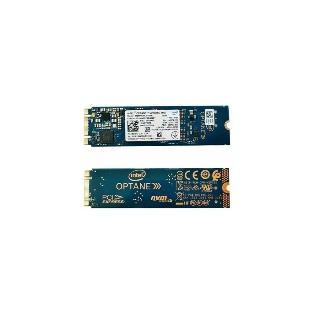 Intel Optane Memory M10 SSD M.2 2280 16GB PCIe 3.0 3D Xpoint NVMe